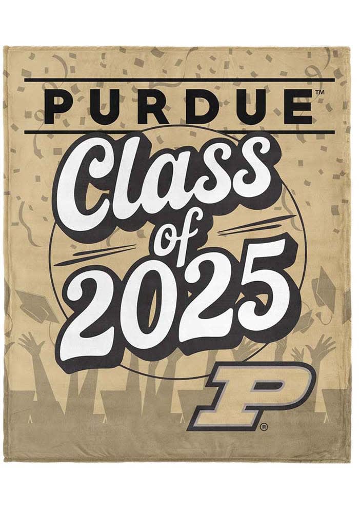 Purdue Boilermakers GOLD Class of 2025 Silk Touch Fleece Blanket - 9256065