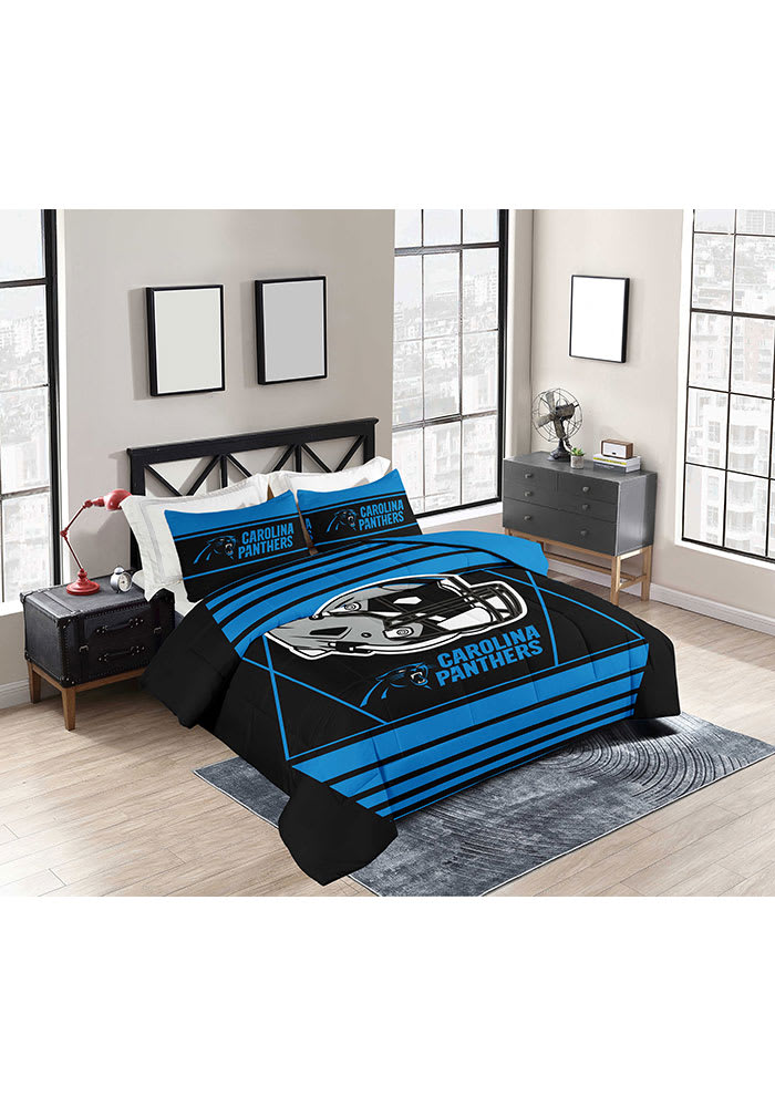 Carolina Panthers BLACK Crosser Queen Comforter - 9270045