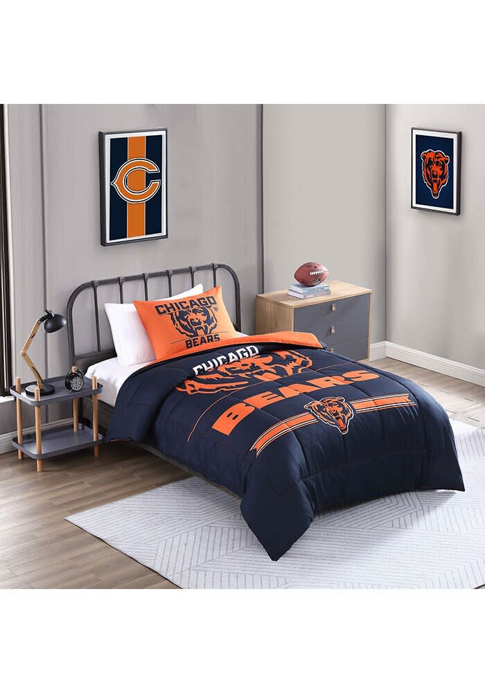 Chicago Bears NAVY Command Twin Comforter - 9270057