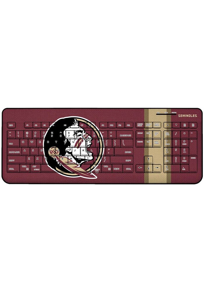 Florida State Seminoles Red Stripe Wireless USB Keyboard - 9340028