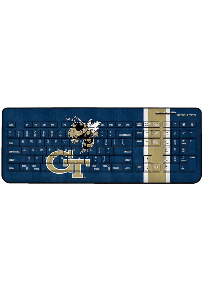 GA Tech Yellow Jackets GOLD Stripe Wireless USB Keyboard - 9340030