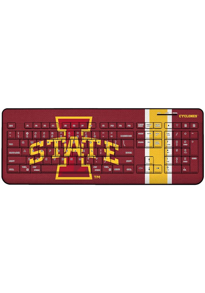 Iowa State Cyclones Red Stripe Wireless USB Keyboard - 9340036