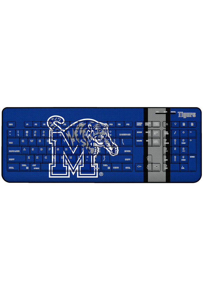 Memphis Tigers BLUE Stripe Wireless USB Keyboard - 9340041