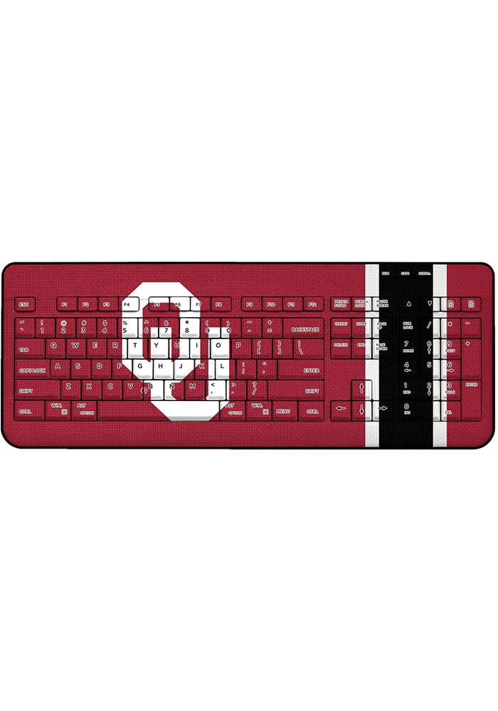 Oklahoma Sooners Red Stripe Wireless USB Keyboard - 9340052