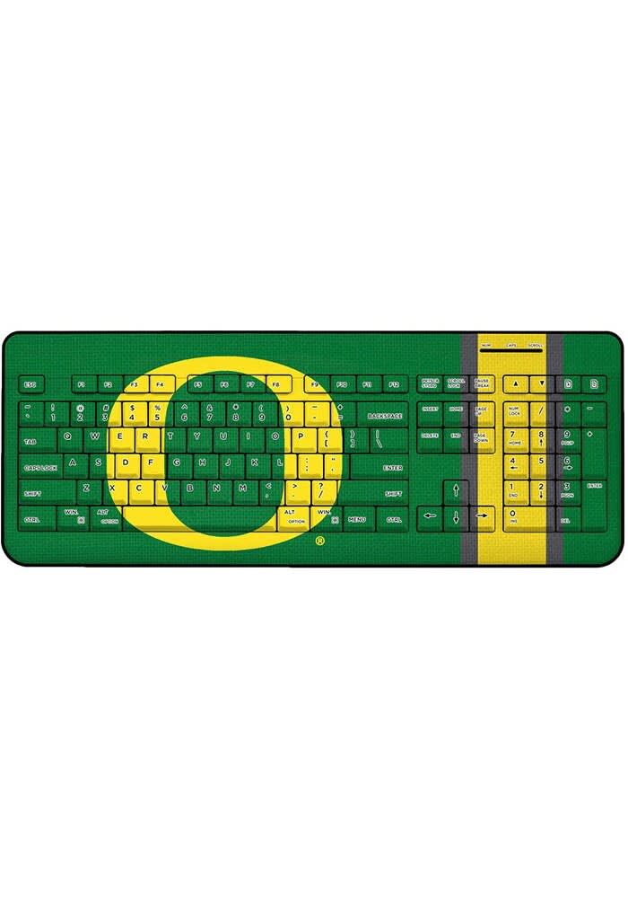 Oregon Ducks GREEN Stripe Wireless USB Keyboard - 9340056