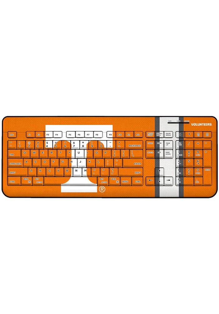 Tennessee Volunteers ORANGE Stripe Wireless USB Keyboard - 9340063