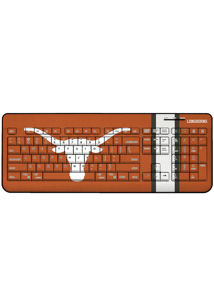 Texas Longhorns BURNTORANGE Stripe Wireless USB Keyboard - 9340065