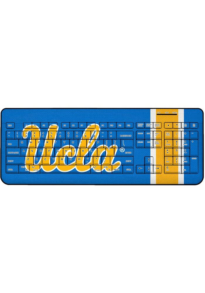 UCLA Bruins Stripe Wireless USB Keyboard - BLUE