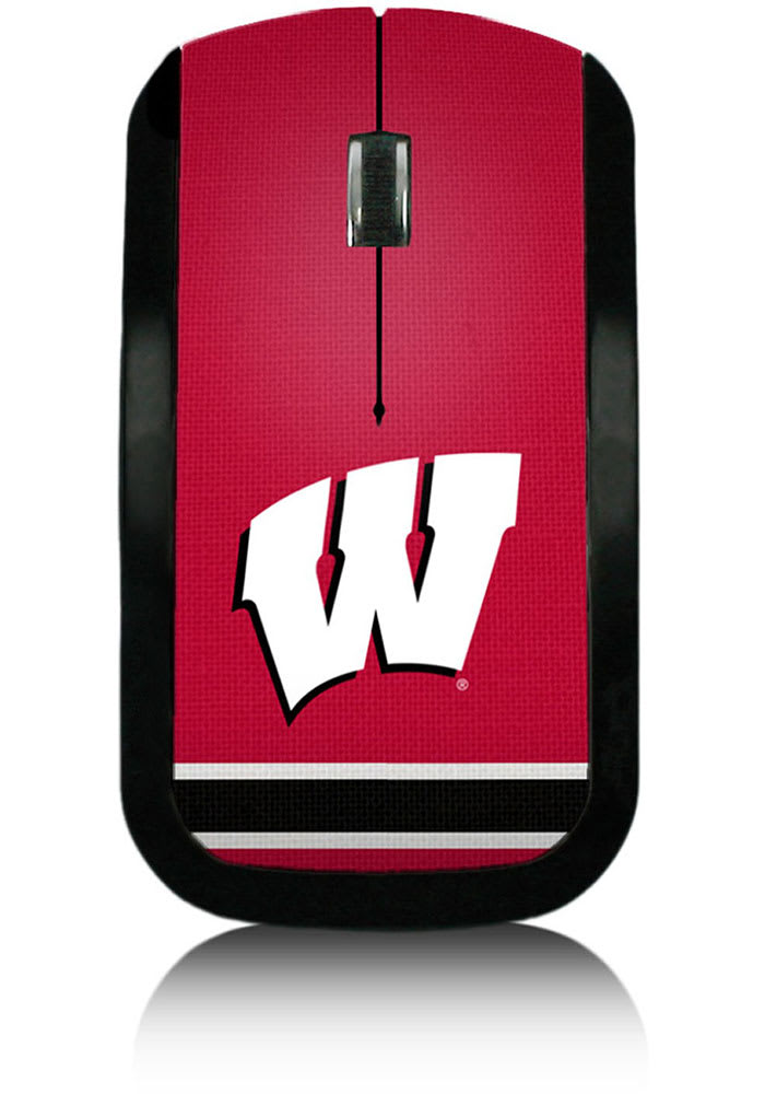 Wisconsin Badgers Red Stripe Wireless Mouse - 9340140