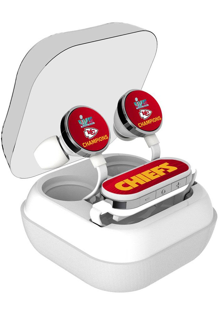 Kansas City Chiefs WHITE 2022 Super Bowl LVII Champ Wireless Ear Buds ...
