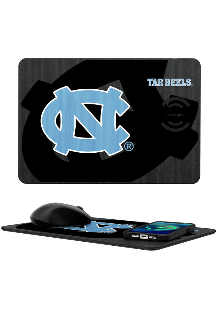 North Carolina Tar Heels BLACK 15-Watt Mouse Pad Phone Charger - 9340174