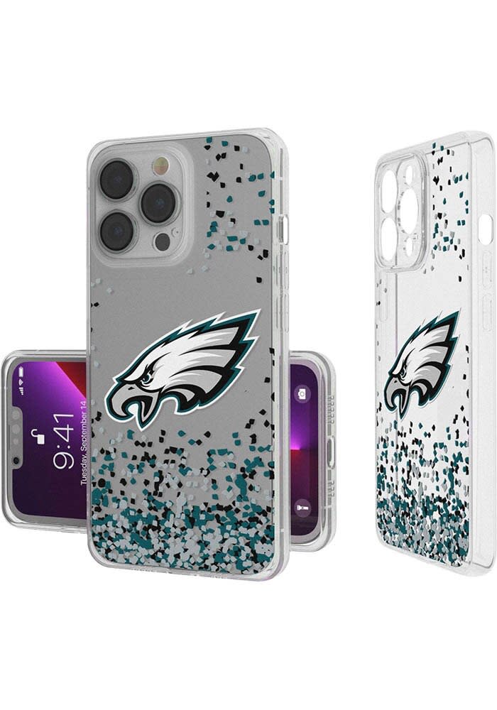 Philadelphia Eagles iPhone Confetti CLEAR Phone Cover - 93402456