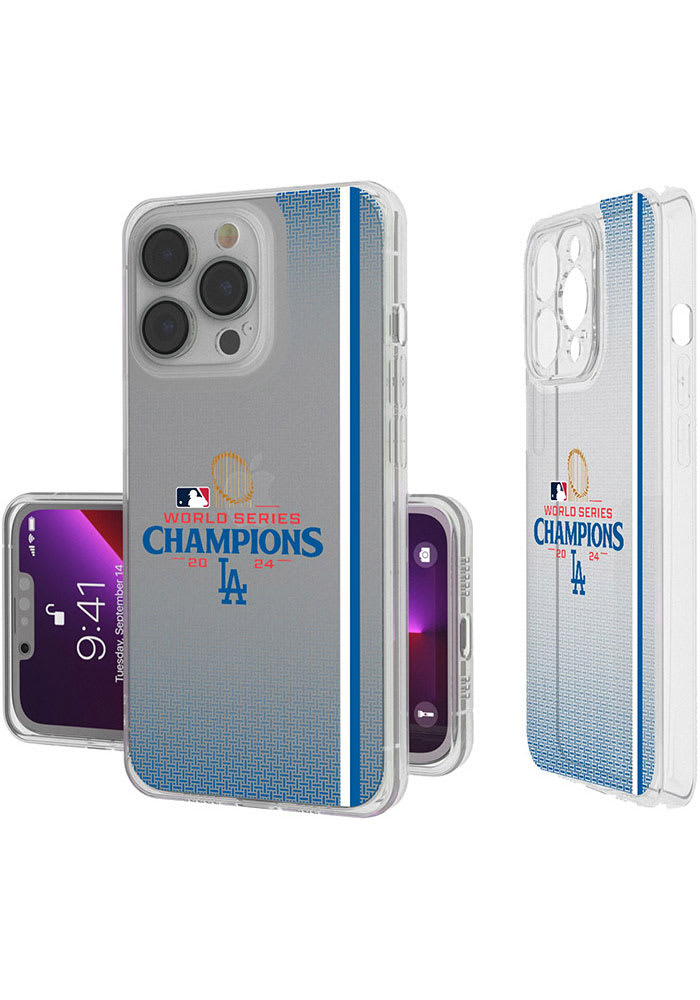 Los Angeles Dodgers 2024 World Series Champions iPhone Clear BLUE Phone ...