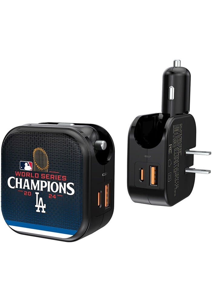 Los Angeles Dodgers BLACK 2024 World Series Champions 2 in 1 USB Phone ...