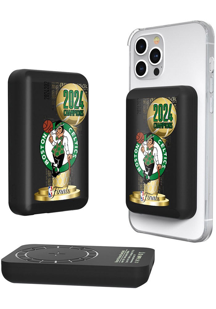 Boston Celtics NBA Finals Champions 2024 Wireless Magentic Power Bank ...