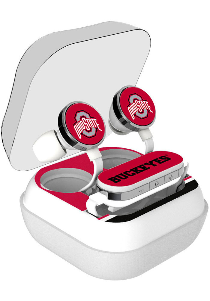 Ohio State Buckeyes WHITE Bluetooth Ear Buds - 9340499