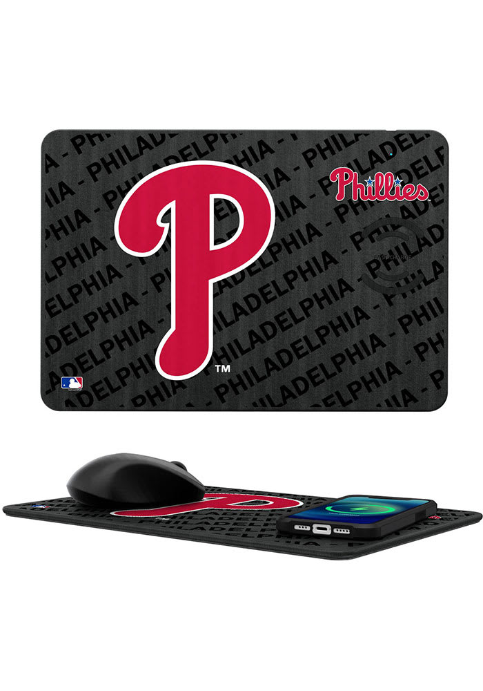 Philadelphia Phillies 15-Watt Mouse Pad Phone Charger - BLACK