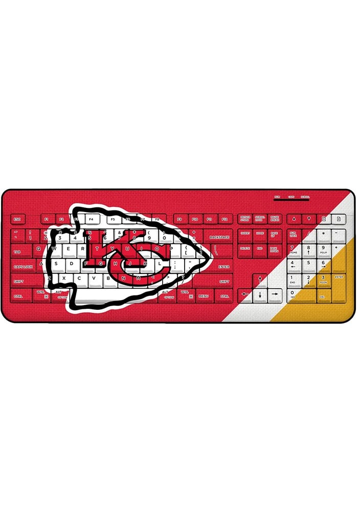 Kansas City Chiefs Red Stripe Wireless USB Keyboard - 9345530