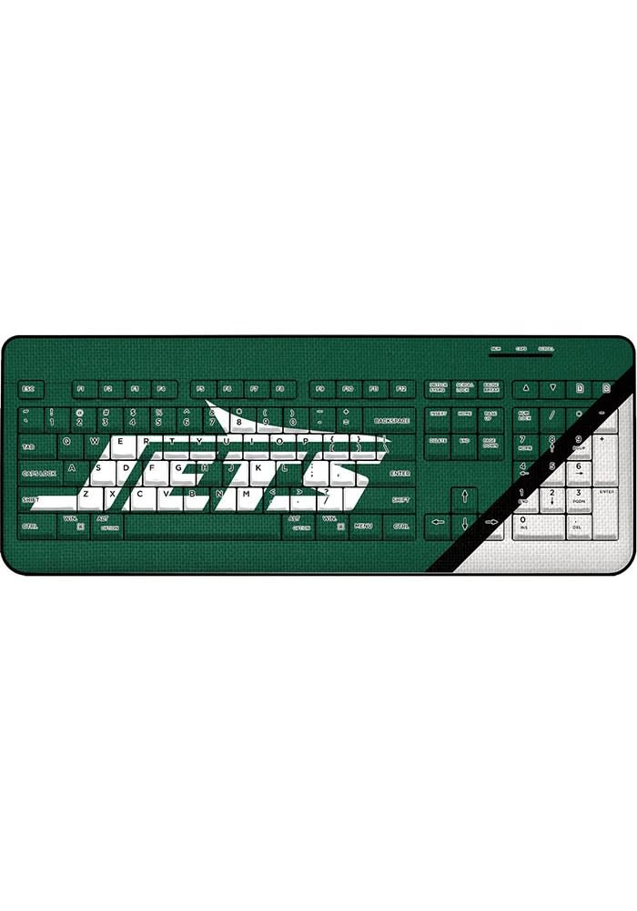 New York Jets GREEN Stripe Wireless USB Keyboard - 9345539