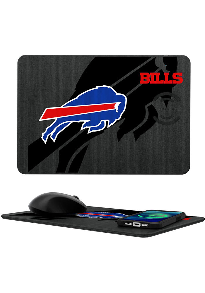 Buffalo Bills 15-Watt Mouse Pad Phone Charger - BLACK