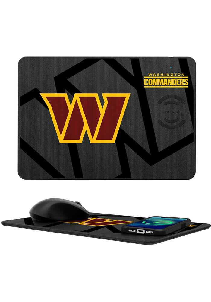 Washington Commanders BLACK 15-Watt Mouse Pad Phone Charger - 9345612