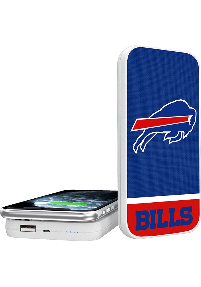 Buffalo Bills WHITE Portable Wireless Phone Charger - 9345716