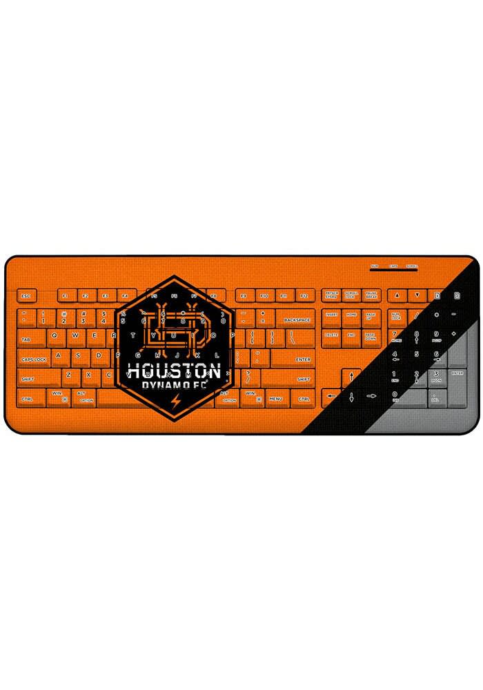Houston Dynamo ORANGE Stripe Wireless USB Keyboard - 9347313