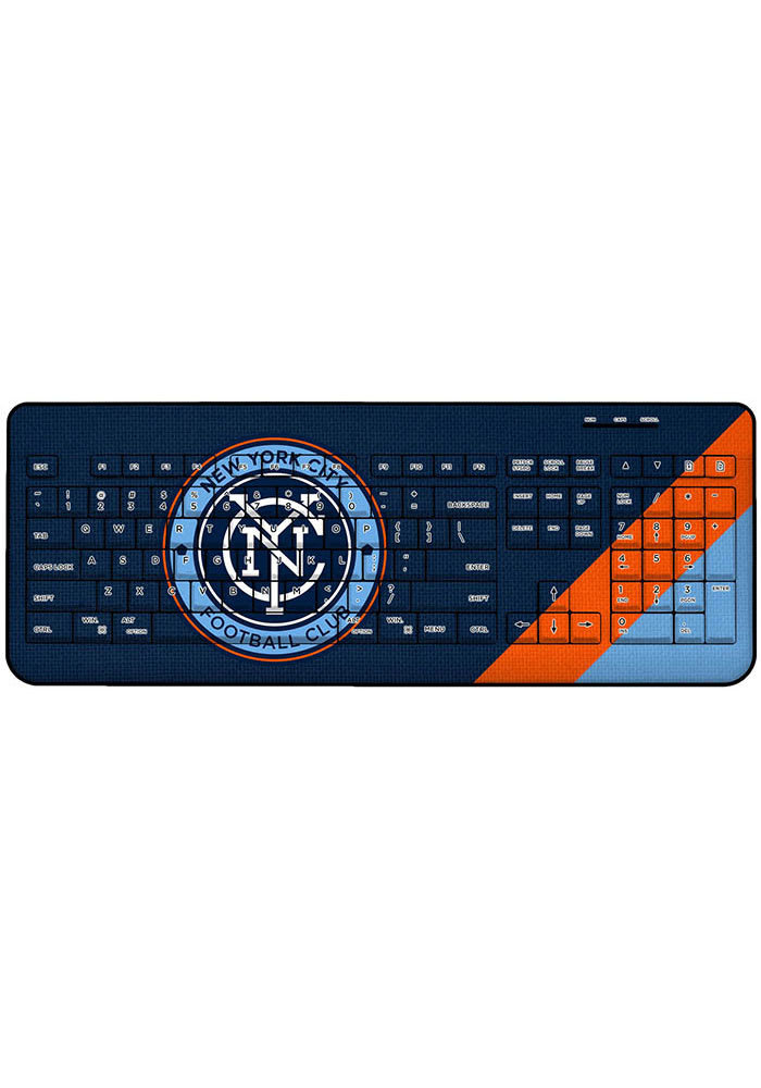 New York City FC BLUE Stripe Wireless USB Keyboard - 9347320