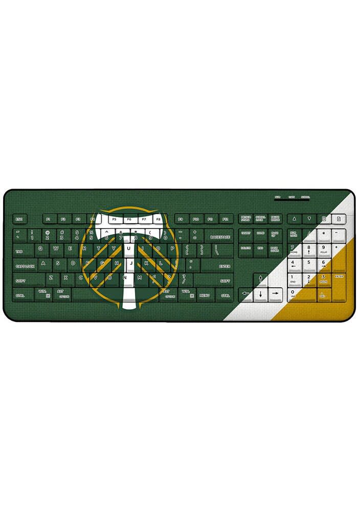 Portland Timbers GREEN Stripe Wireless USB Keyboard - 9347324