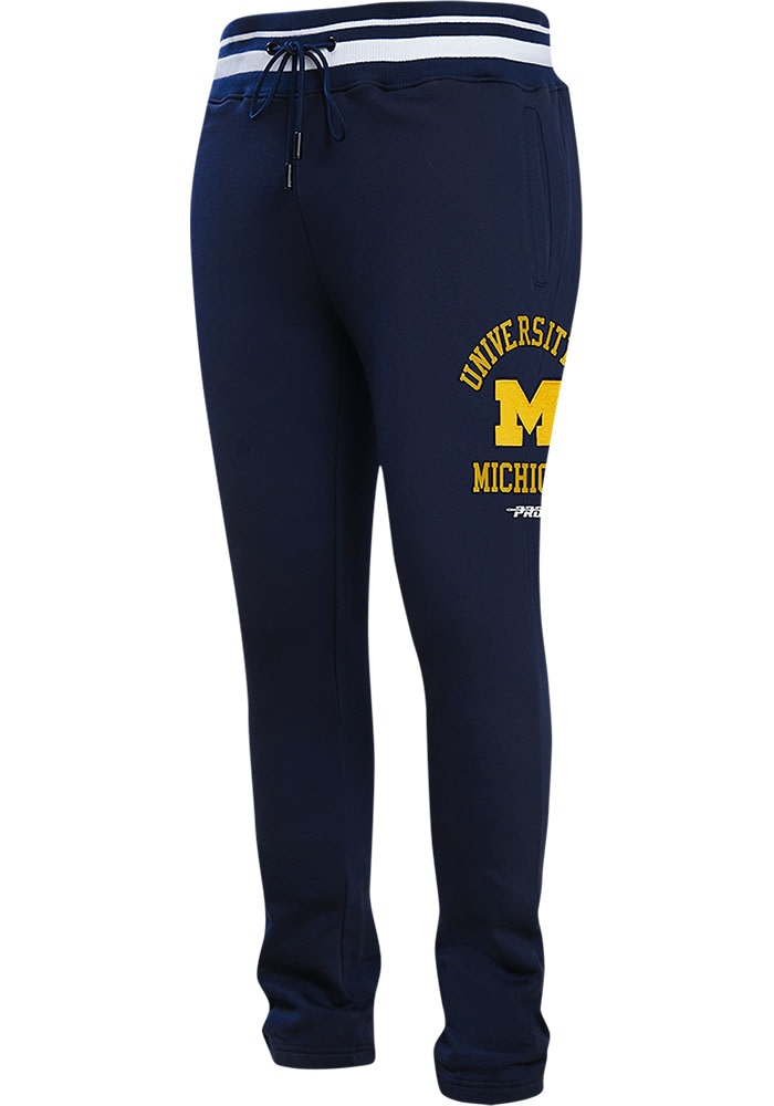 Pro Standard Mens BLUE Michigan Wolverines Stacked Logo Sweatpants ...