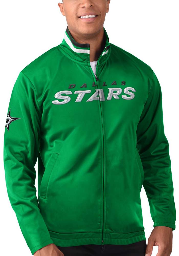Dallas Stars Mens Dual Threat Track Jacket - GREEN