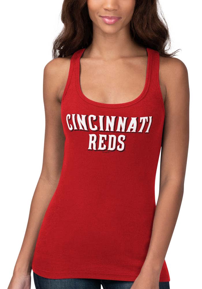 Cincinnati Reds Womens Red Pre-Season Tank Top - 9432755
