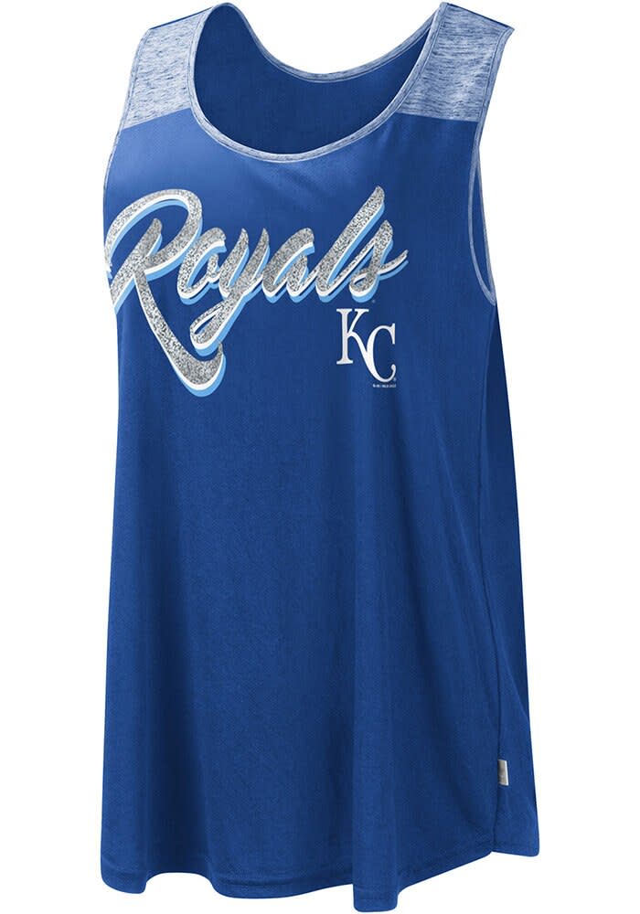 Kansas City Royals Womens ROYAL Base Hit Tank Top - 9433515
