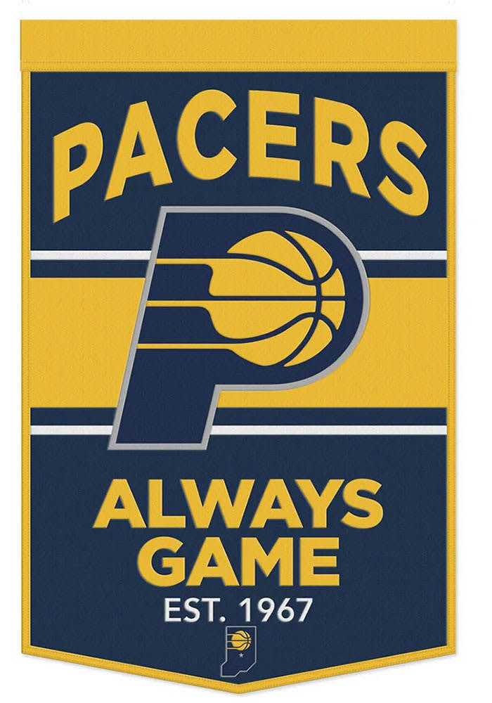 Indiana Pacers NAVY 24x38 Slogan Banner - 943388838