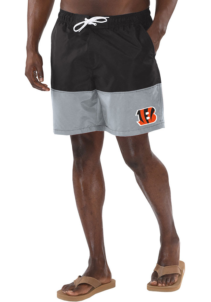 Cincinnati Bengals Mens BLACK Cincinnati Swim Swim Trunks - 9434269
