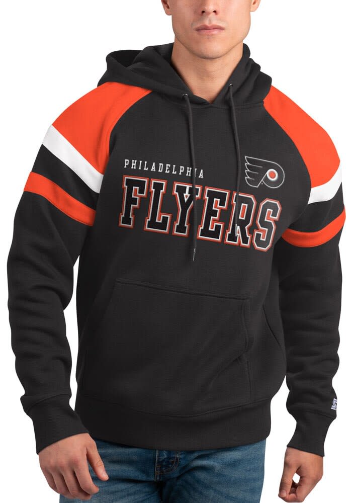 Starter Philadelphia Flyers Mens ORANGE Draft Long Sleeve Fashion Hood