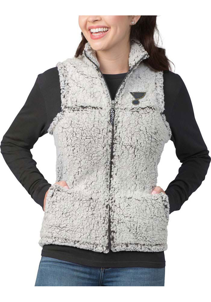 St Louis Blues Womens GREY St Louis Blues weekender Vest - 9434595