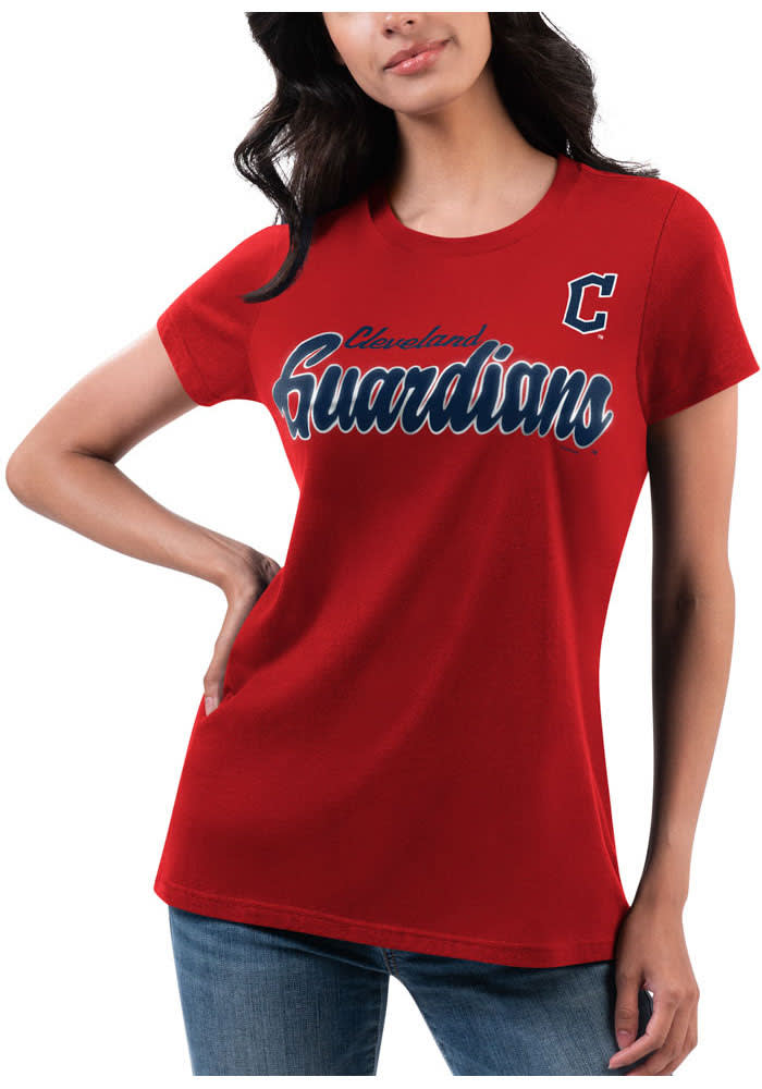 Cleveland Guardians Womens Team T-Shirt - Red