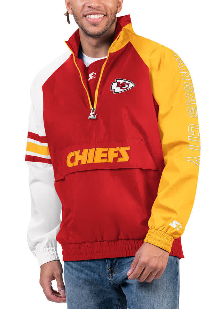 Starter Kansas City Chiefs Mens Elite RED Pullover Jackets - RED