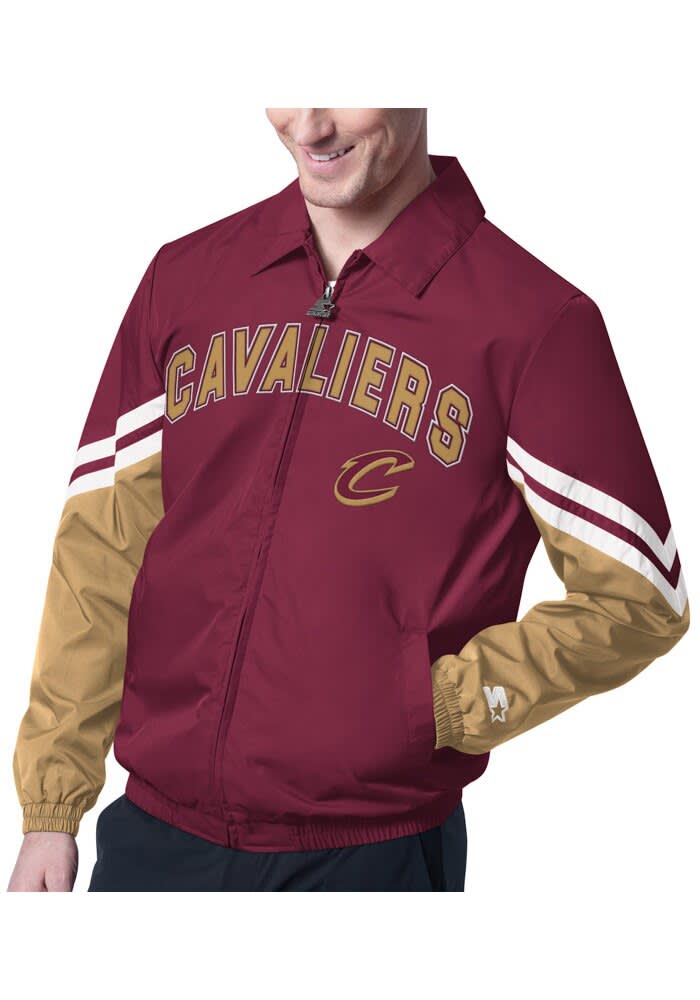 Starter Cleveland Cavaliers Mens MAROON Champ Light Weight Jacket - 9436515
