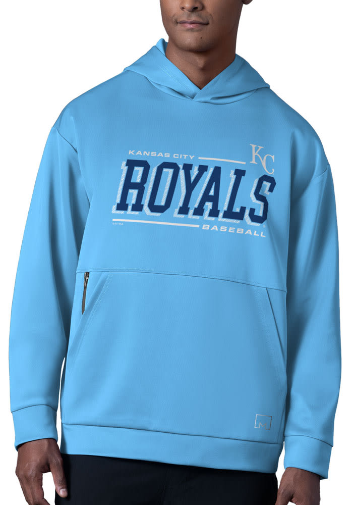 Kansas City Royals Mens MSX by Michael Strahan LIGHT BLUE Active Hood ...