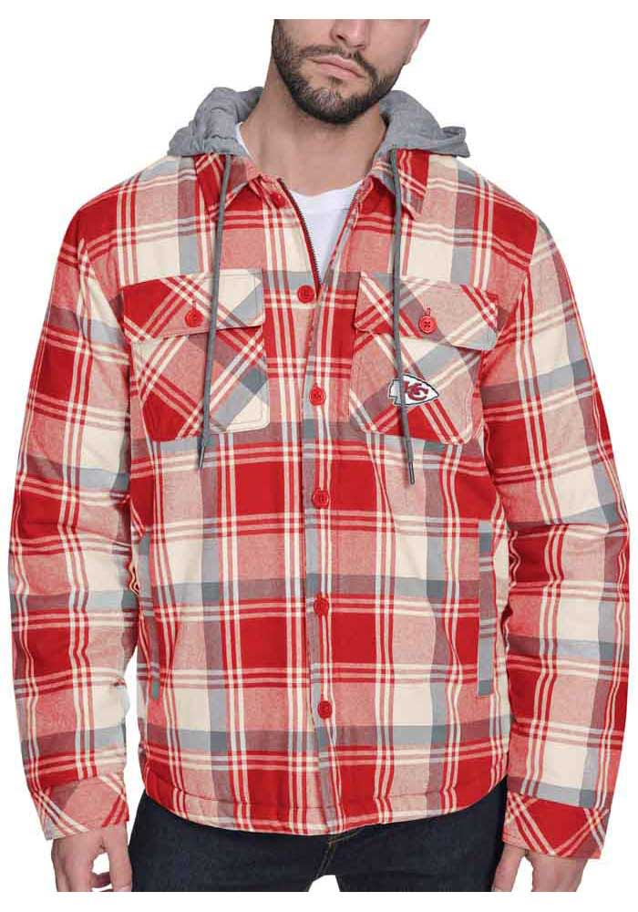 Kansas City Chiefs Mens Fullback RED Medium Weight Jacket