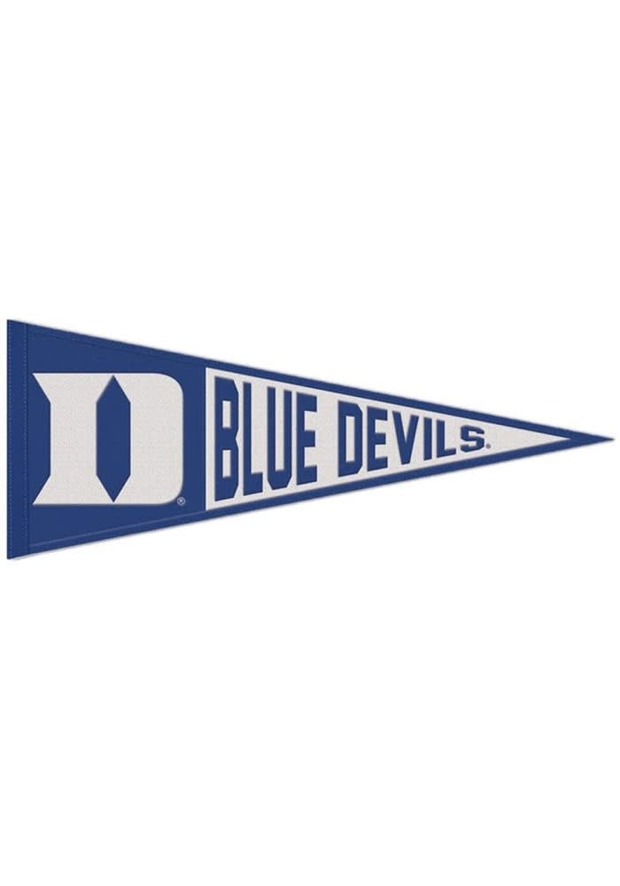 Duke Blue Devils ROYAL 13x32 Primary Wool Pennant - 94439167