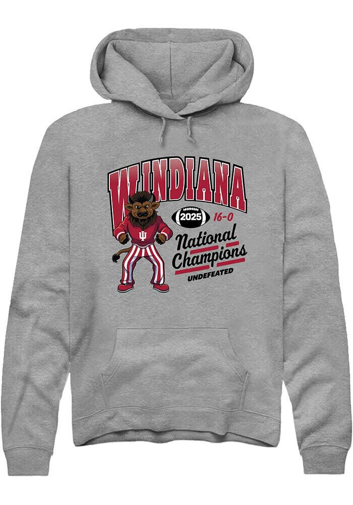 Summit Sportswear Mens GRAPHITE Indiana Hoosiers WINDIANA Arch 2025 ...