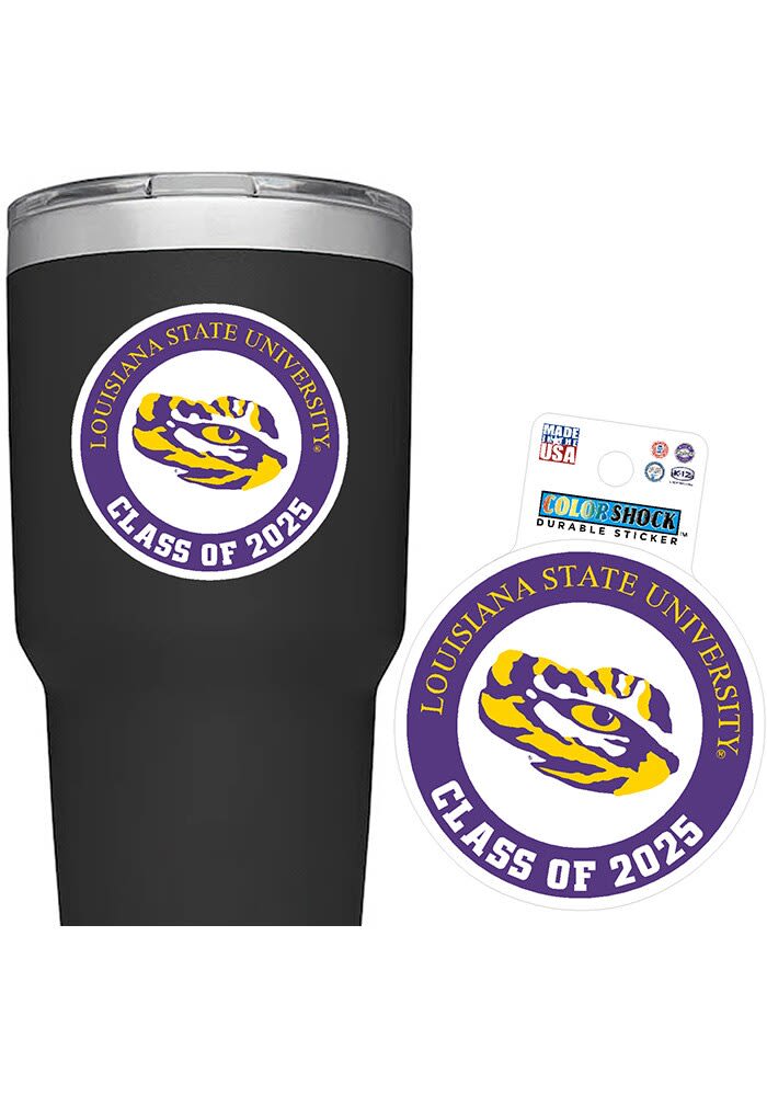 LSU Tigers Souvenir | LSU Tigers Stickers PURPLE Class of 2025 Durable ...
