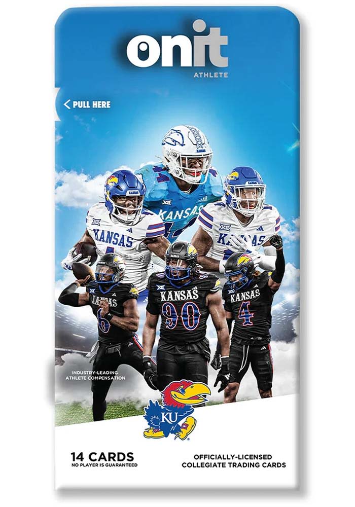 Kansas Jayhawks BLUE 14 Card Pack Football Football Cards - 9610019