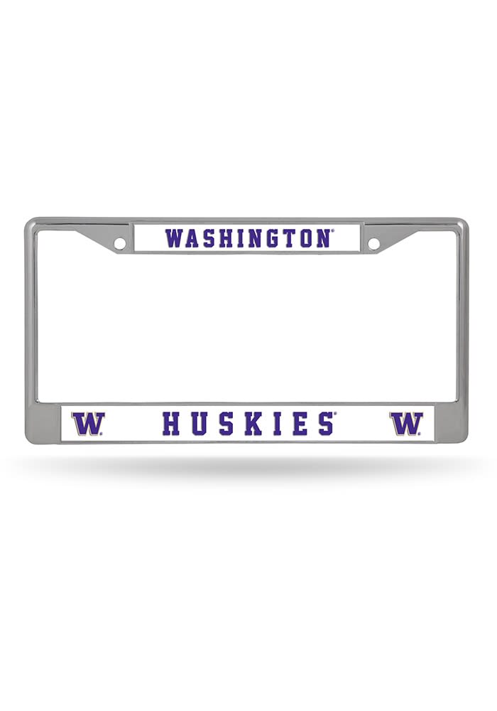Washington Huskies License Plate Frame - Washington Huskies SILVERGREY ...