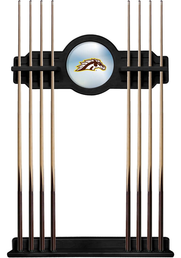 Western Michigan Broncos BLACK Solid Wood Cue Rack Pool Table - 96548333