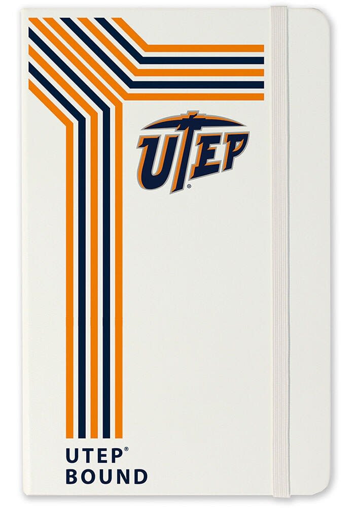 UTEP Miners White School Bound team logo Notebook and Folder - 96719340