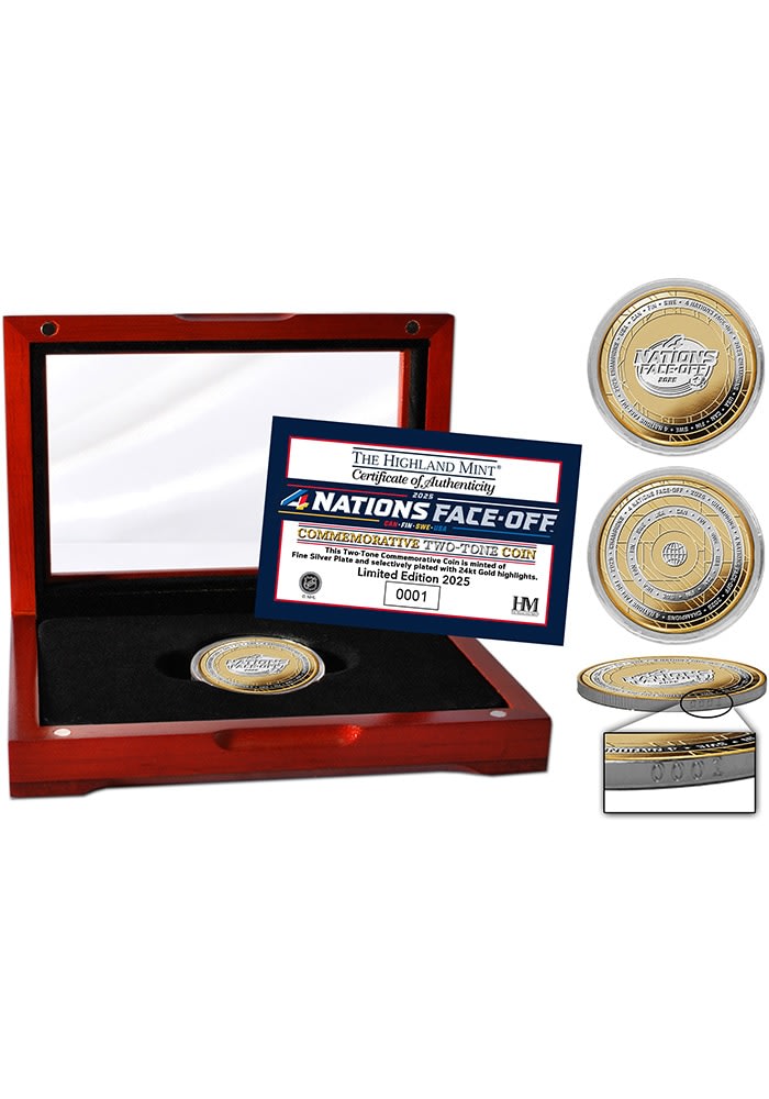 International Hockey USA 4 Nations Face Off Two Tone Medal Coin ...